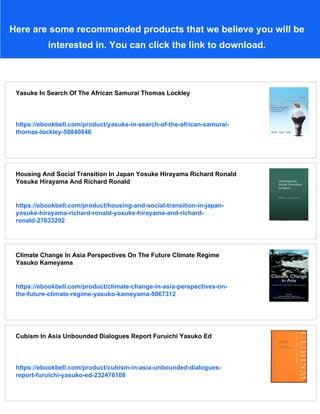 Yasuke In Search Of The African Samurai Lockley Thomas | PDF