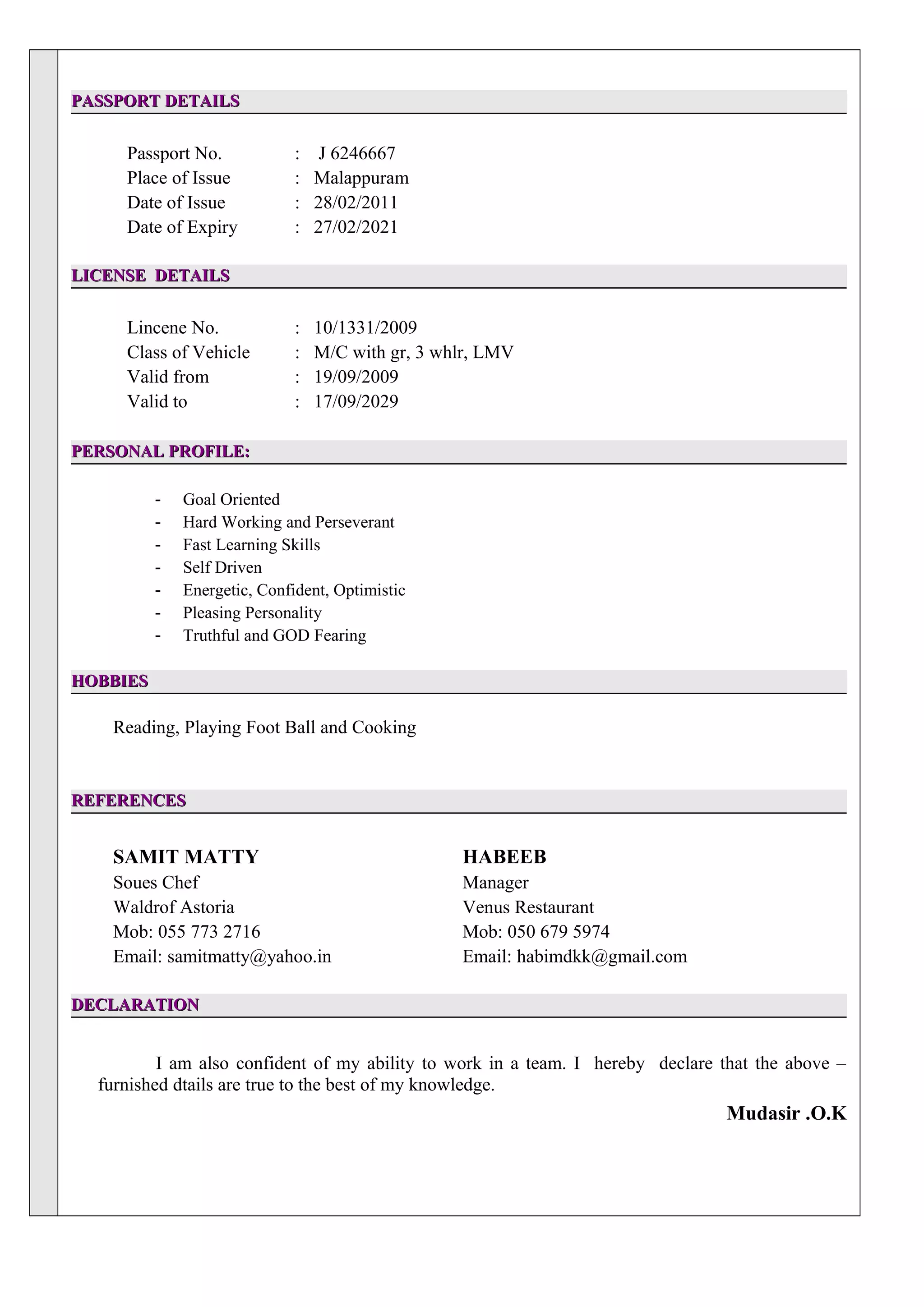 mudasir updated CV | PDF