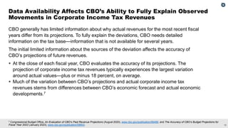 How CBO Projects Corporate Income Tax Revenues | PPT