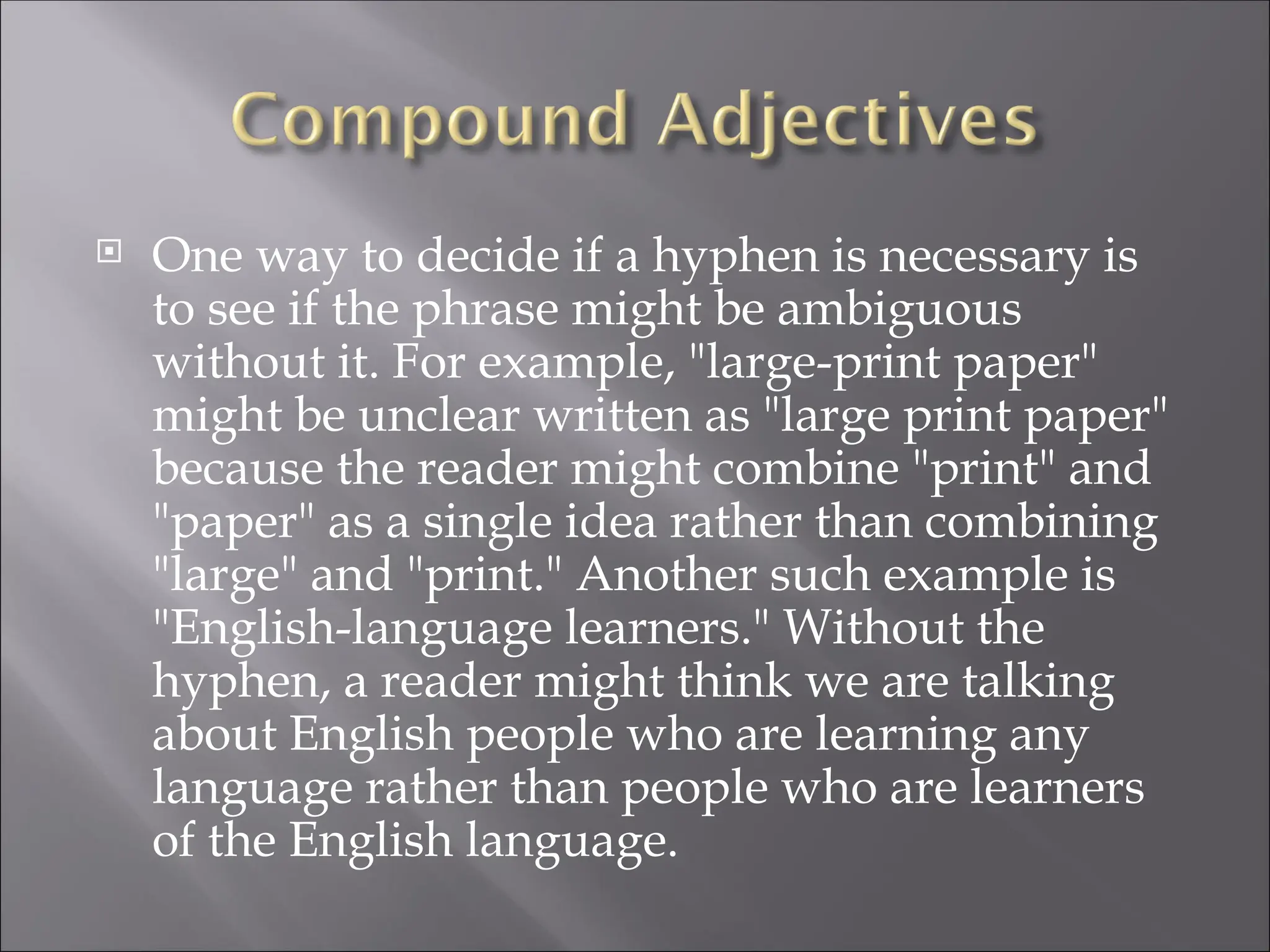 Compound Adjectives.ppt.................. | PPT