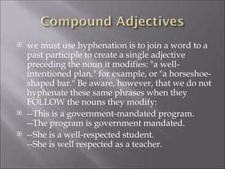 Compound Adjectives.ppt.................. | PPT