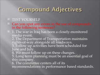 Compound Adjectives.ppt.................. | PPT