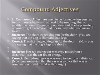 Compound Adjectives.ppt.................. | PPT