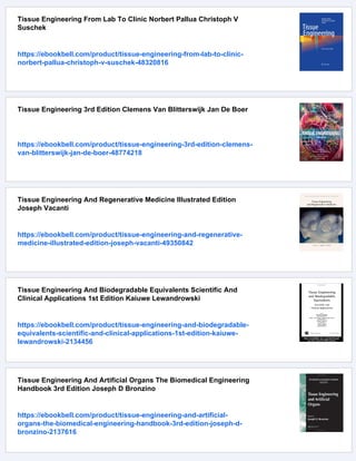Tissue Engineering Using Ceramics And Polymers Aldo R Boccaccini | PDF