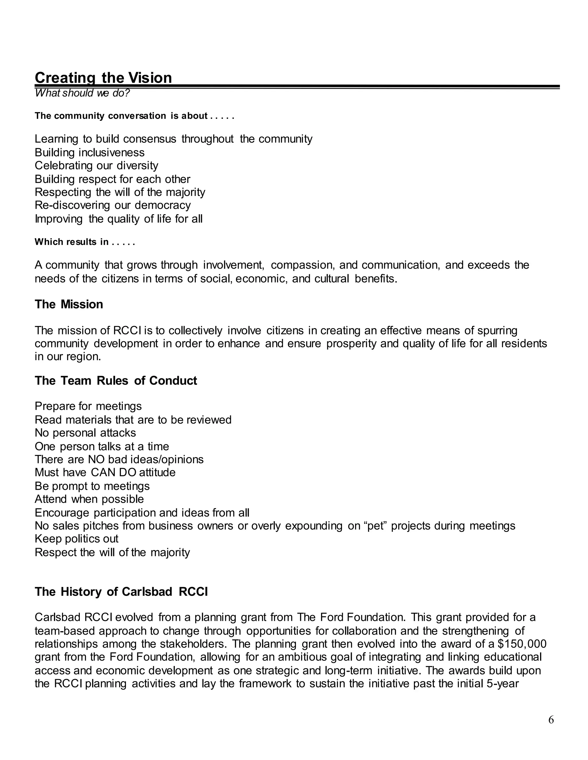 Community Development Plan | DOCX