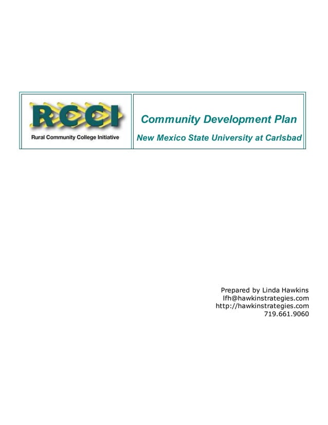 Community Development Plan | DOCX