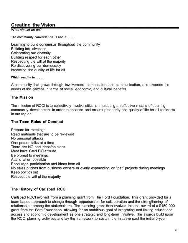 Community Development Plan | DOCX
