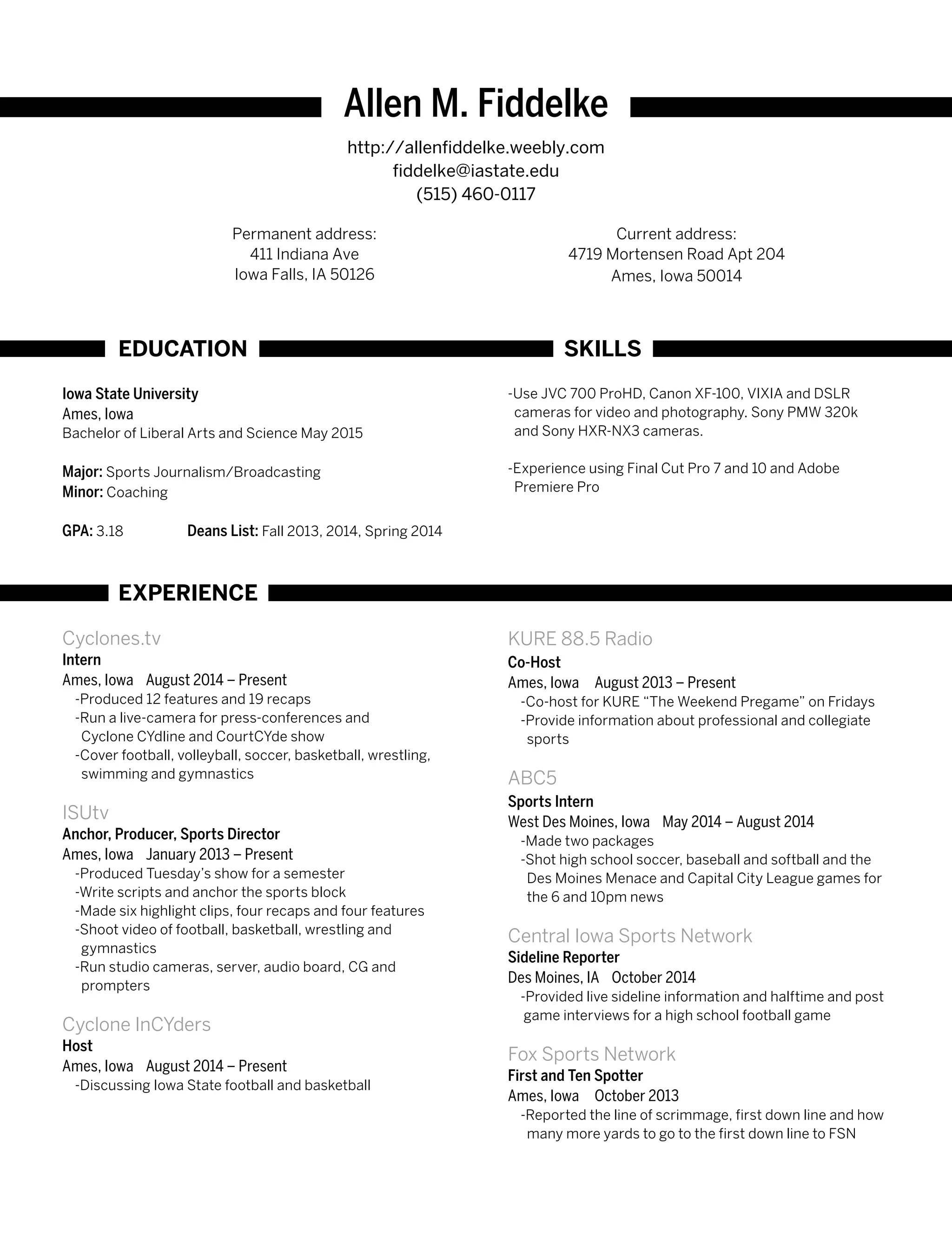 Allen's Resume | PDF