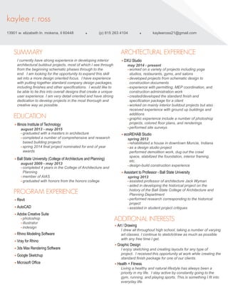 Kaylee Ross Resume | PDF
