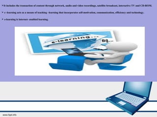 e – LEARNING AT SCHOOL LEVEL: NEED OF THE HOUR | PPT