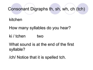 English digraph connected letter ph wh ch sh .ppt