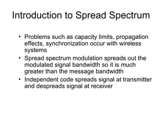 Spread spectrum Frequency-hopping spread spectrum (FHSS) | PPT
