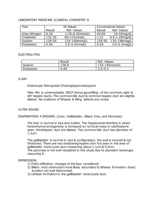 59557759 36496591-case-study-cholelithiasis | DOCX | Digestive Disorders | Diseases and Conditions