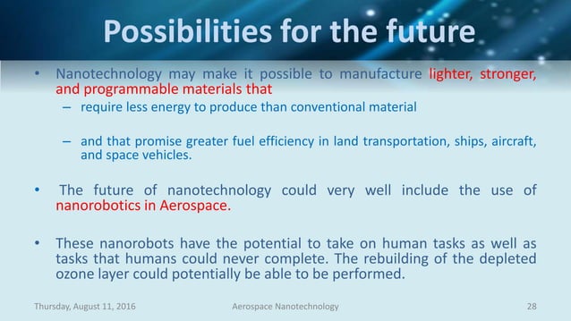 Aerospace Nanotechnology | PPSX