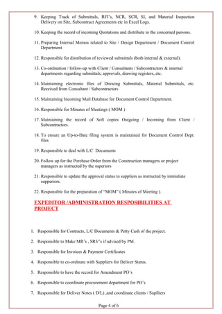 DOCUMENT CONTROLLER | DOC | Civil Engineering Industry | Industries