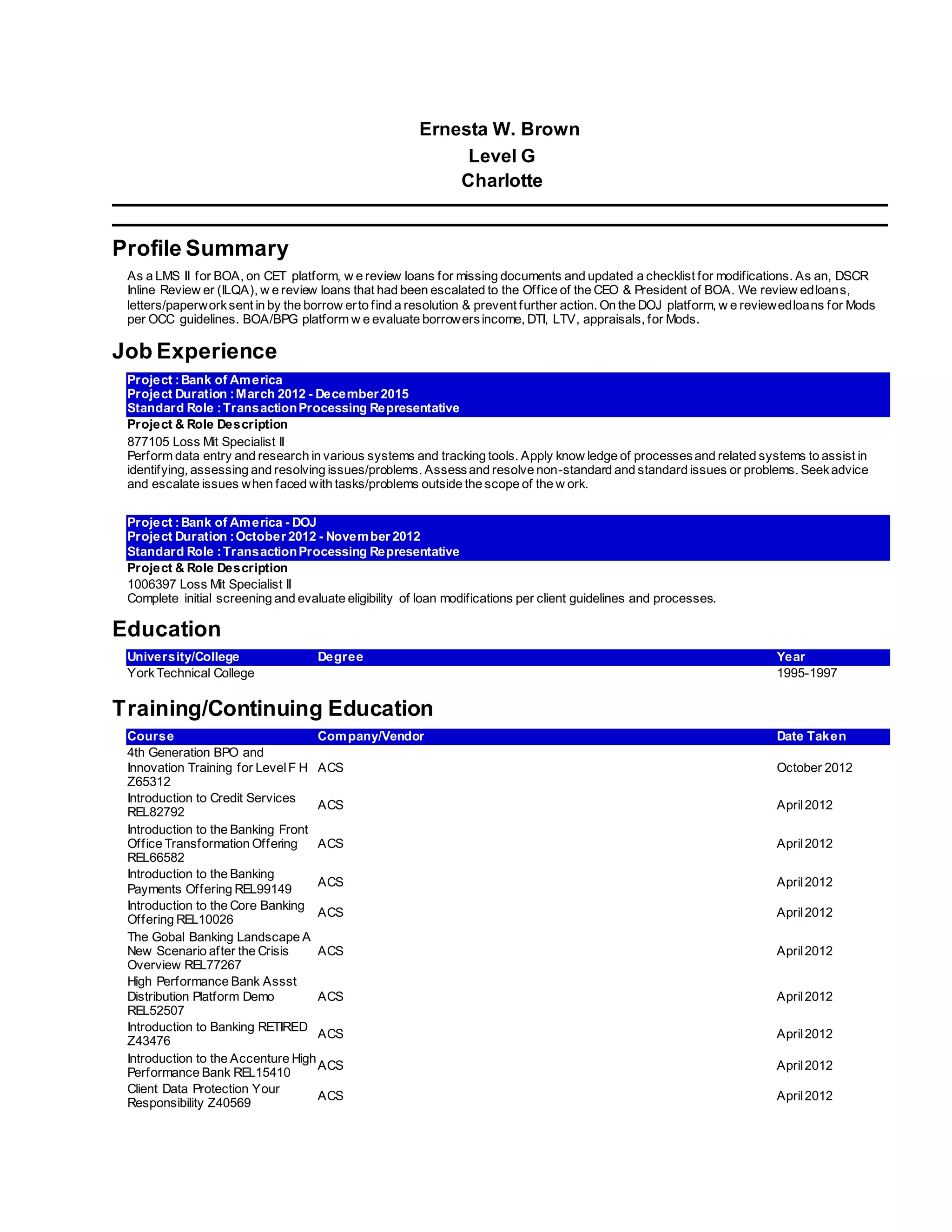 Accenture Resume | DOCX