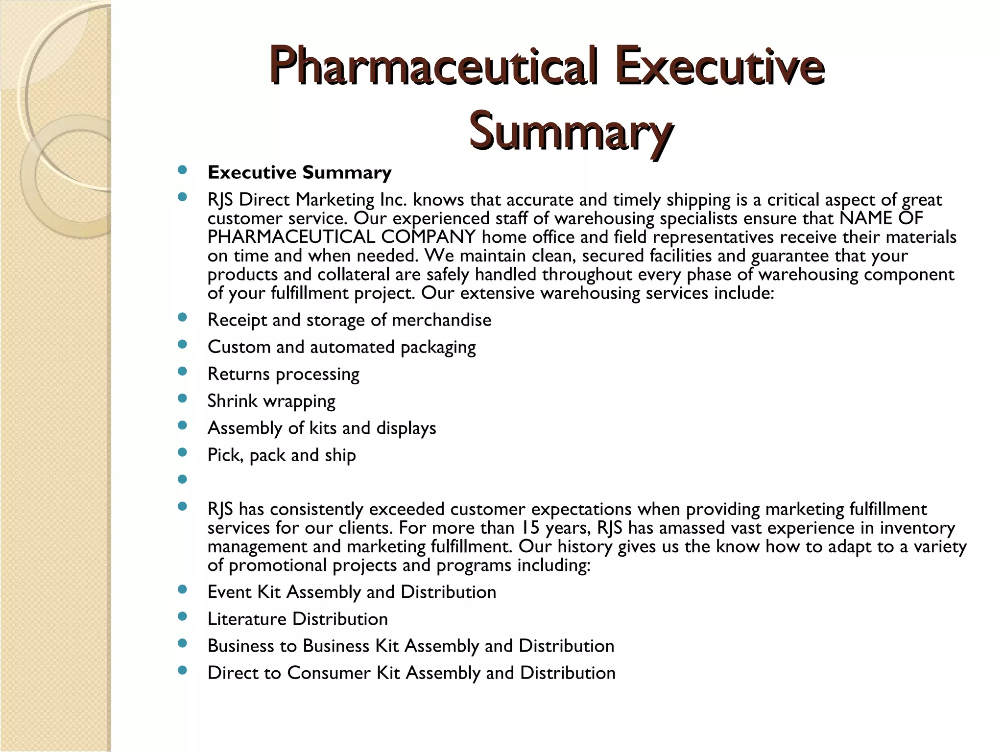 Pharnaceutical Outline | PPT
