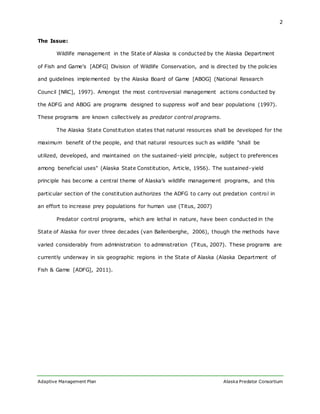 Adaptive Management Plan | DOCX
