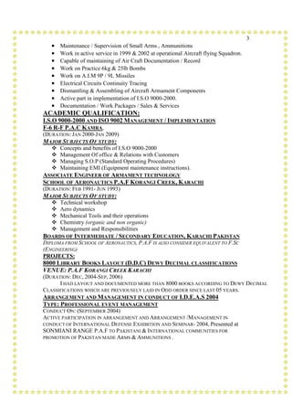 cv new pakistan | PDF