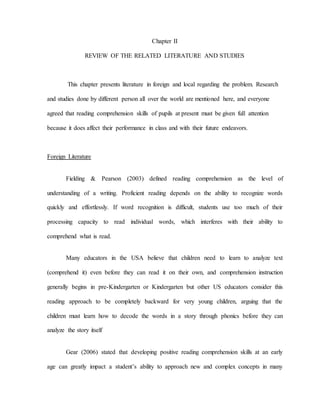 59616125 factors-affecting-reading-comprehension-of-grade-v-pupils-in-kitang-elementary-school ...