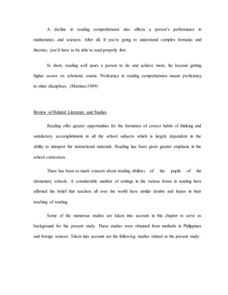 59616125 factors-affecting-reading-comprehension-of-grade-v-pupils-in ...