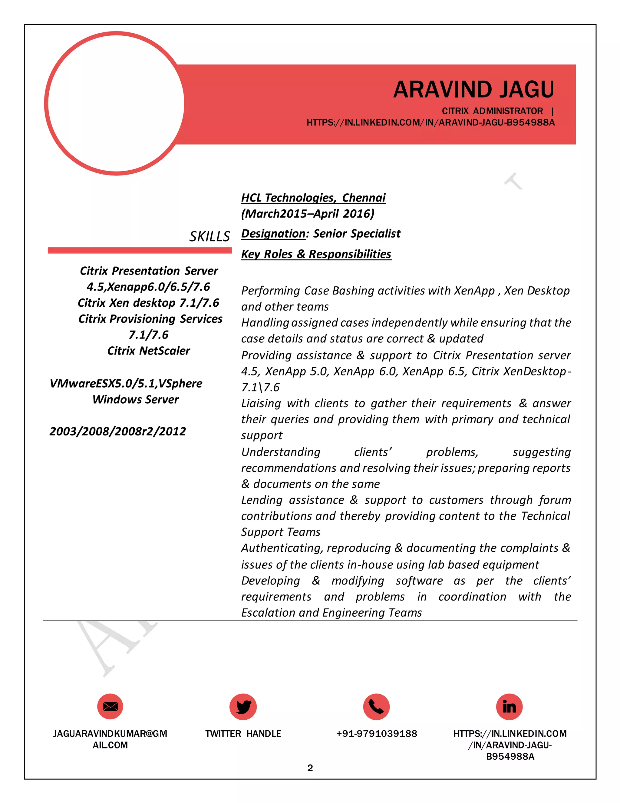 Aravind_Citrix_Onsite | PDF