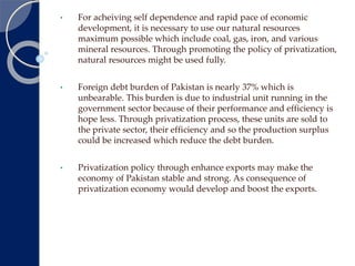 ROLE OF PRIVATE SECTOR IN INDUSTRIES OF PAKISTAN | PPTX