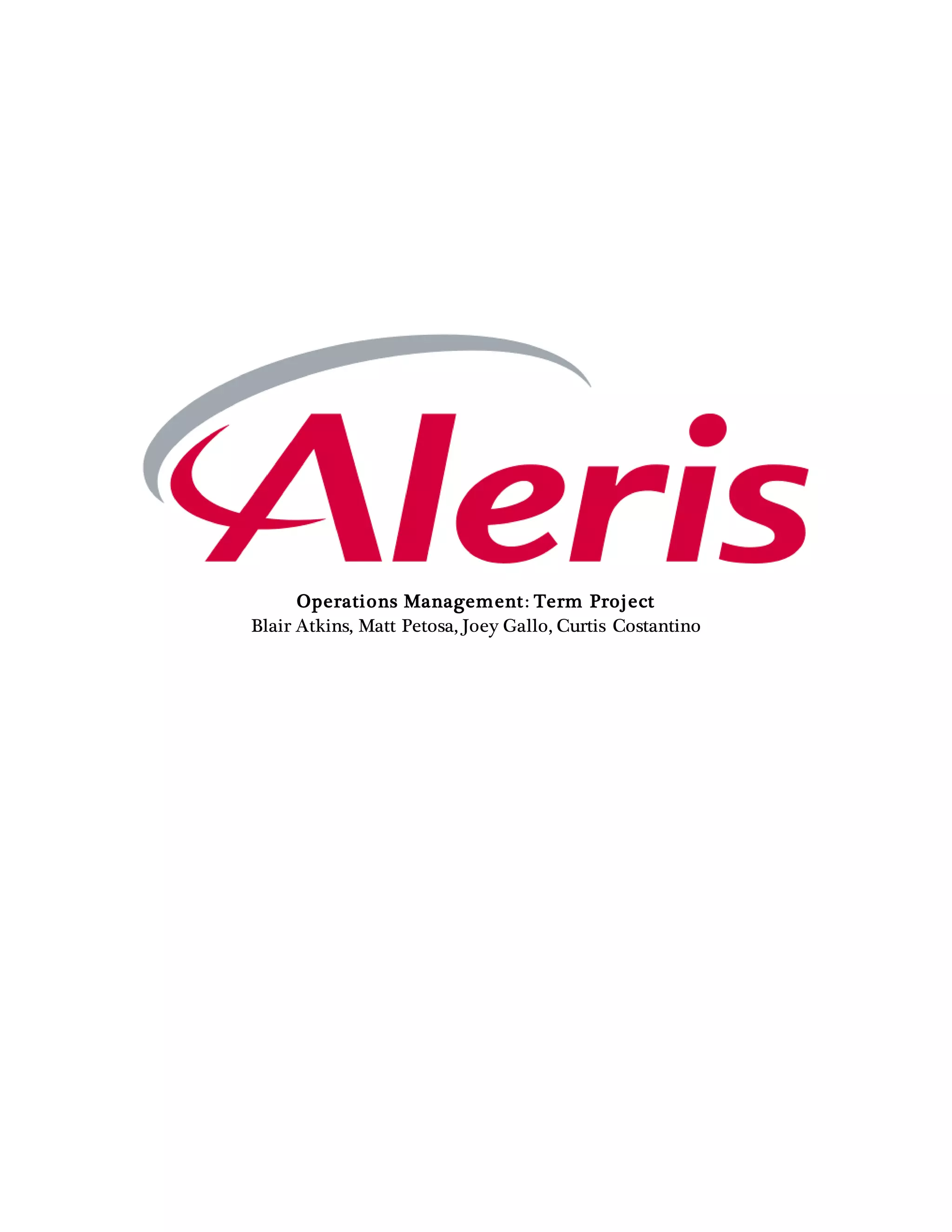 Aleris Term Project | PDF