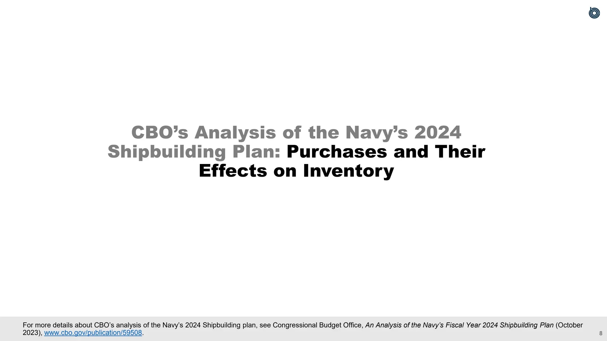 Perspectives on the Navy’s 2024 Shipbuilding Plan | PDF