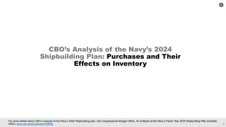 Perspectives on the Navy’s 2024 Shipbuilding Plan | PDF