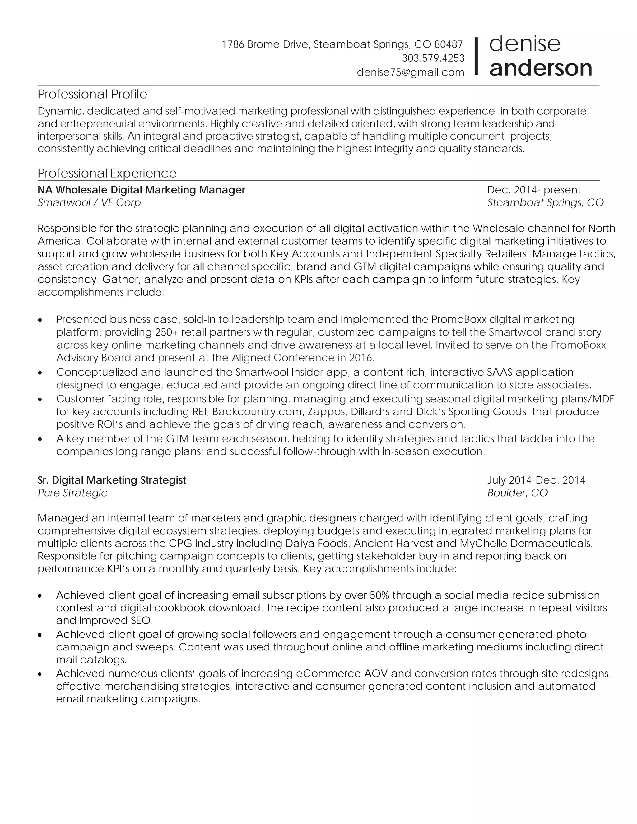 DeniseAnderson_Resume_July16 | PDF