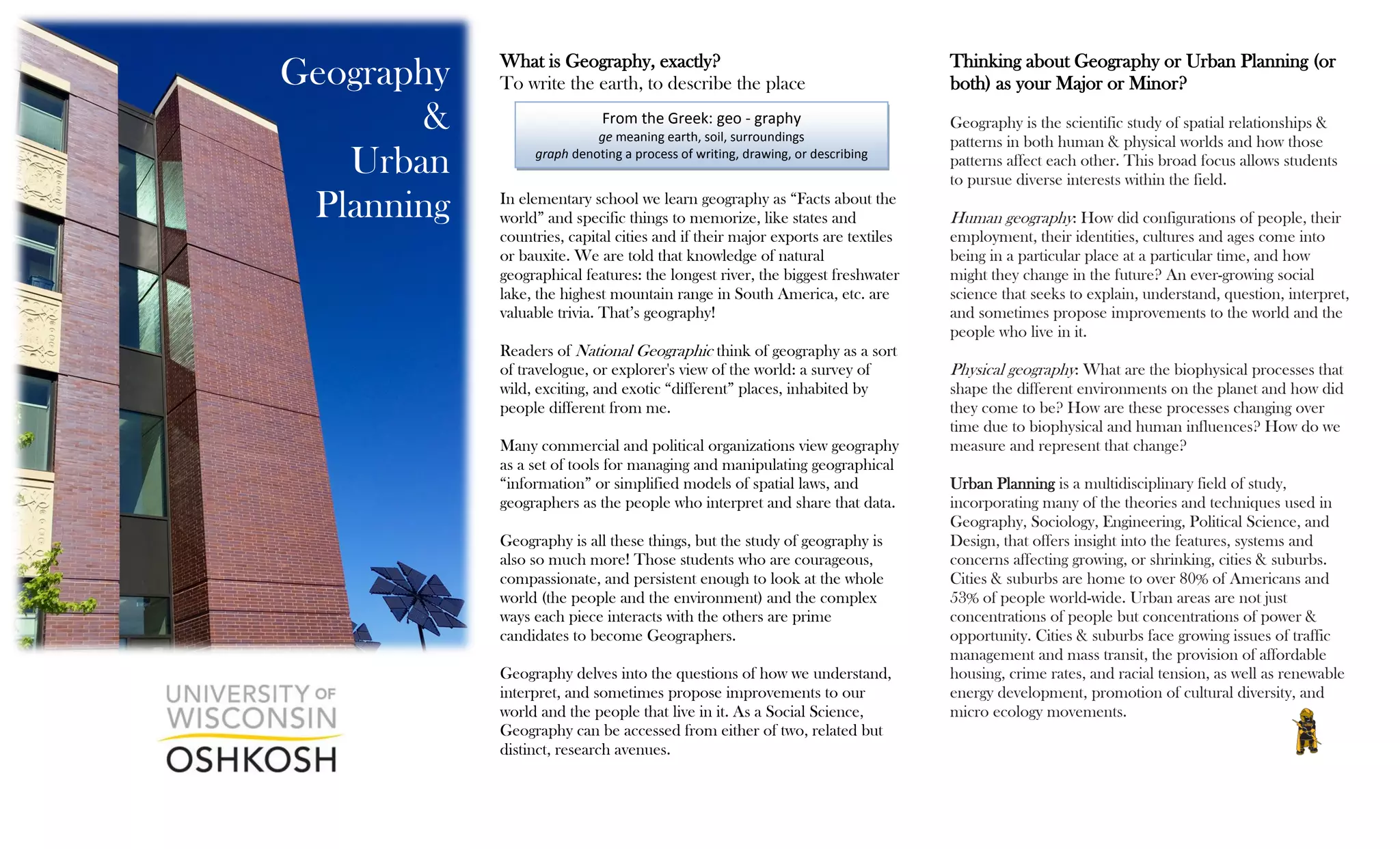 Geography Brochure legal size print (Updated June 2016) | PDF ...