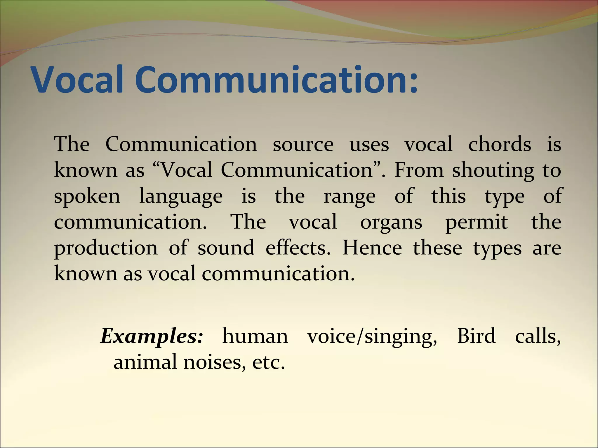 Types of Information Communication | PPT