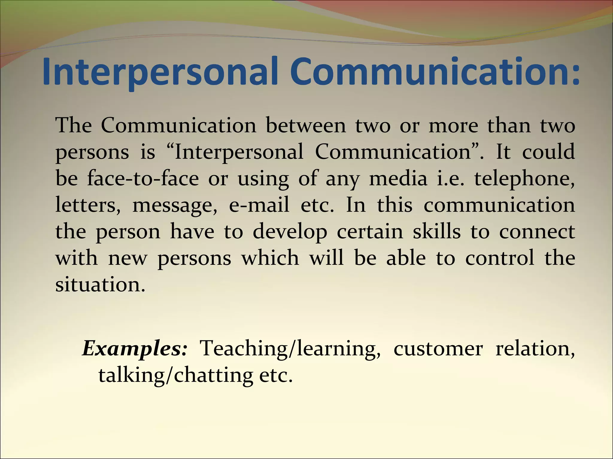 Types of Information Communication | PPT