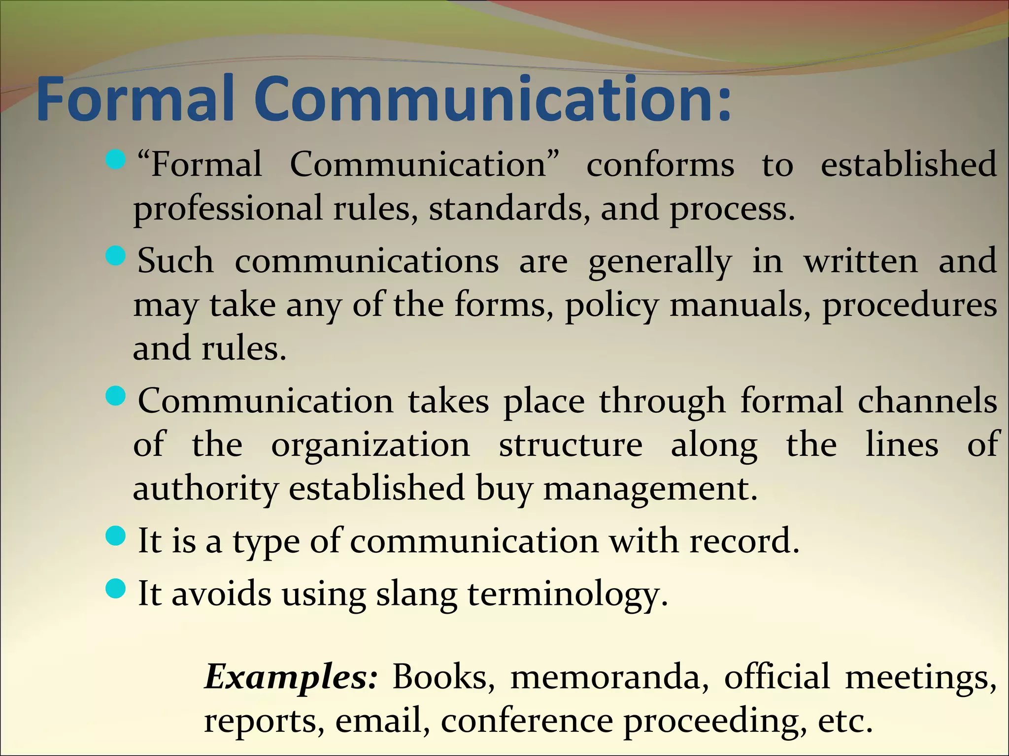 Types of Information Communication | PPT