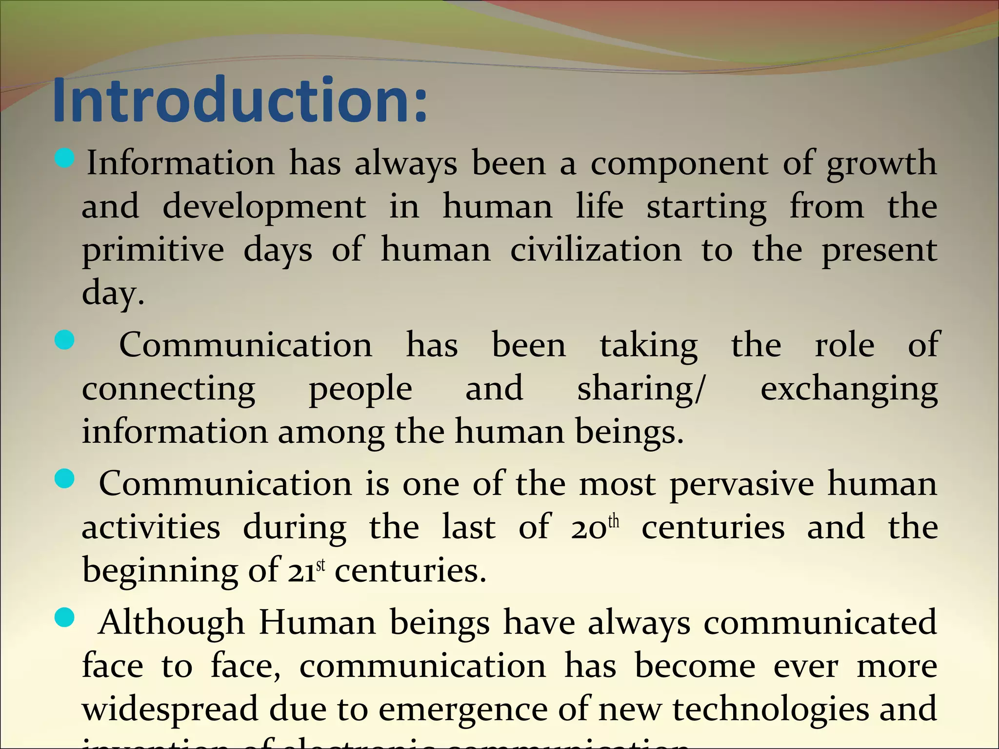 Types of Information Communication | PPT