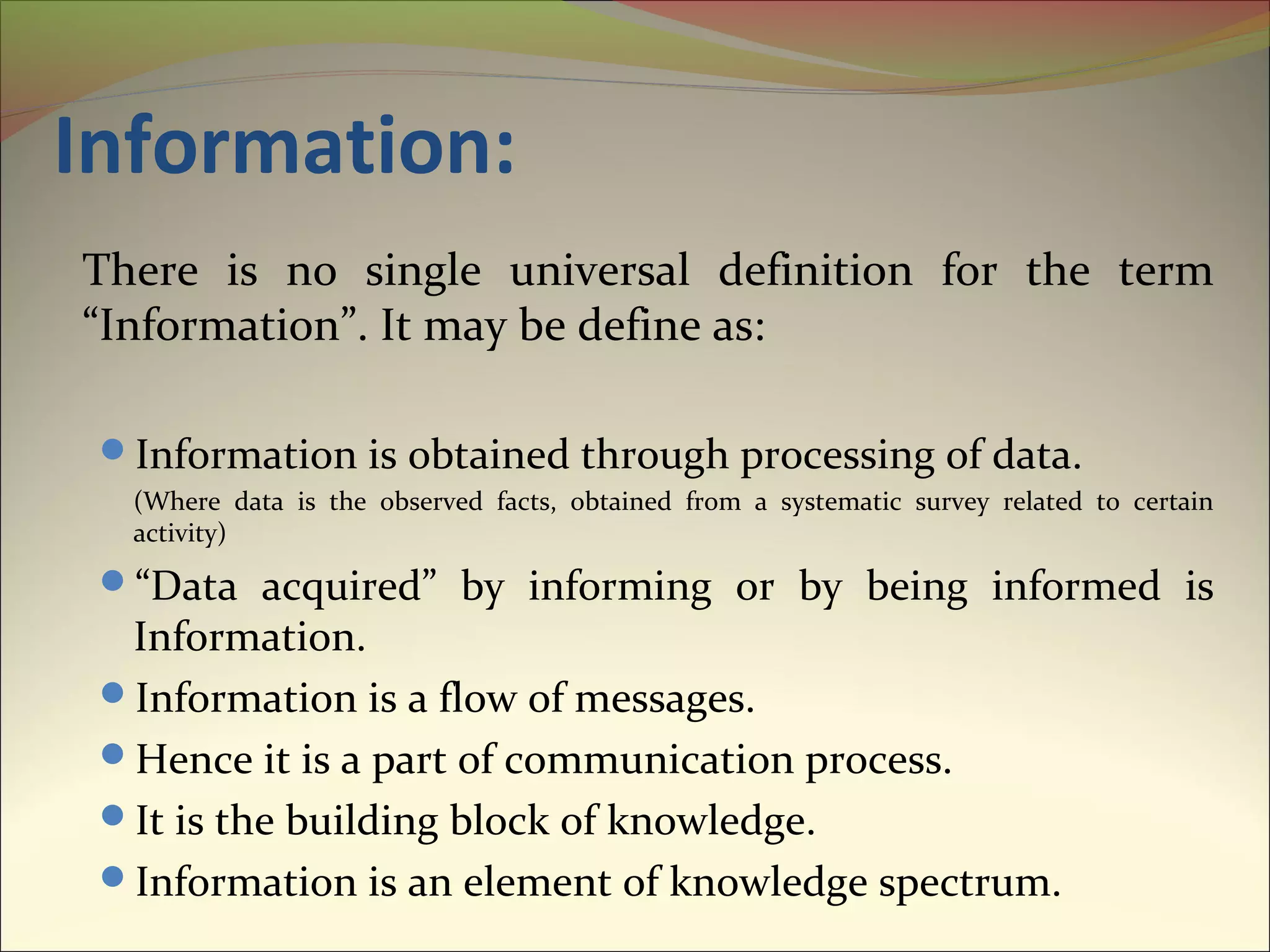 Types of Information Communication | PPT