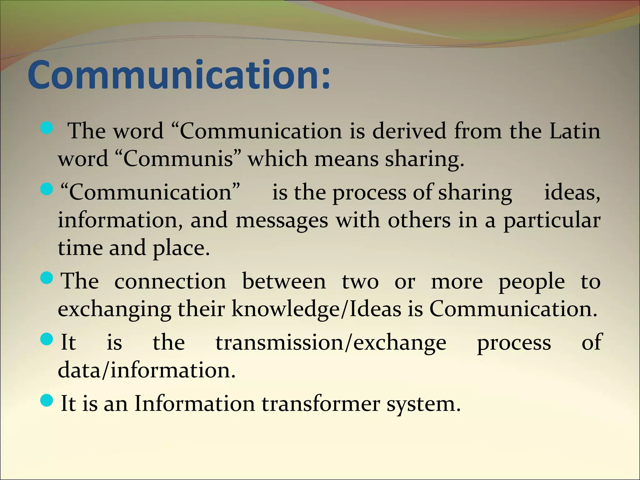 Types of Information Communication | PPT