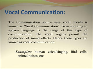 Types of Information Communication | PPT