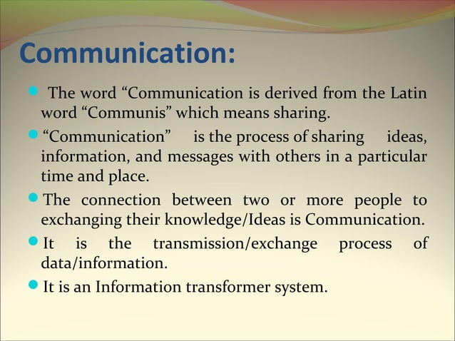 Types of Information Communication | PPT