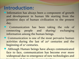 Types of Information Communication | PPT