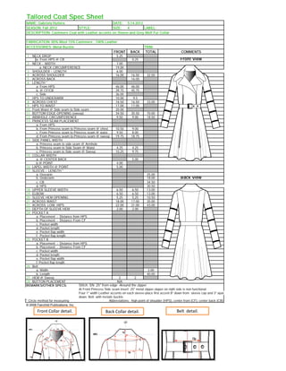 TailoredCoatSpecSht | PDF