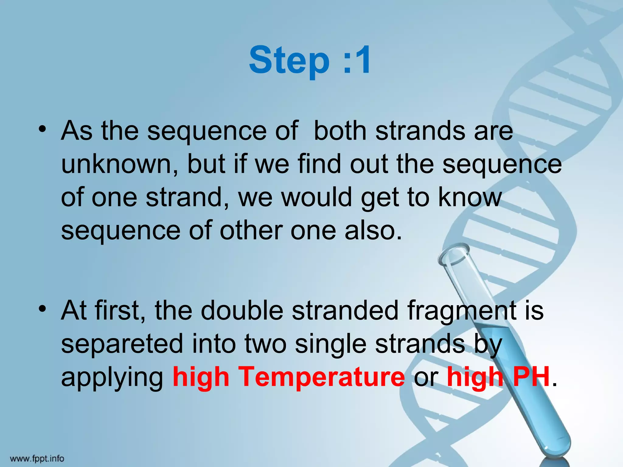 Maxam-Gilbert method of DNA sequencing | PPT