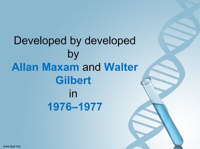 Maxam-Gilbert method of DNA sequencing | PPT | Chemistry | Science