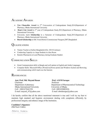 ABROAD RESUME OF NAZIR | PDF