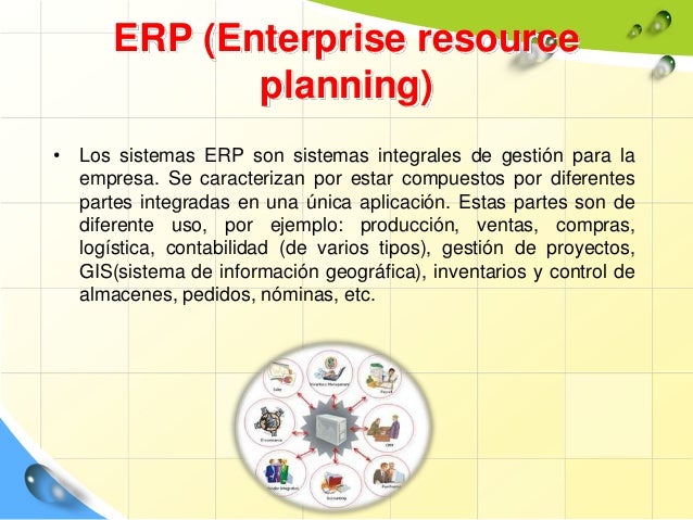 SISTEMAS DE PLANIFICACIÓN DE RECURSOS EMPRESARIALES (ERP)