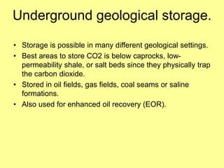 Carbon Dioxide Capture and Storage (CSS) | PPT