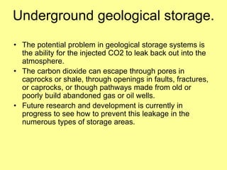 Carbon Dioxide Capture and Storage (CSS) | PPT