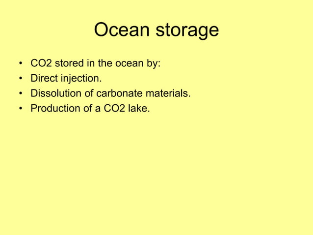 Carbon Dioxide Capture and Storage (CSS) | PPT