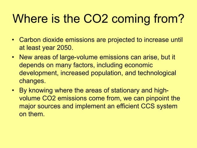 Carbon Dioxide Capture and Storage (CSS) | PPT